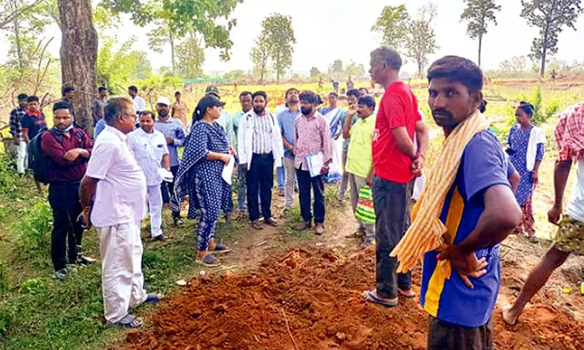 Additional Collector conducts inspection of MGNREGS projects ...